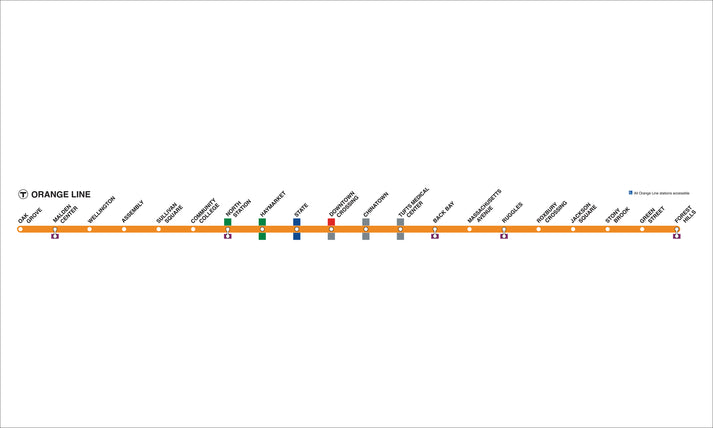 MBTA Orange Line Route Map (Dec. 2022) – MBTAgifts