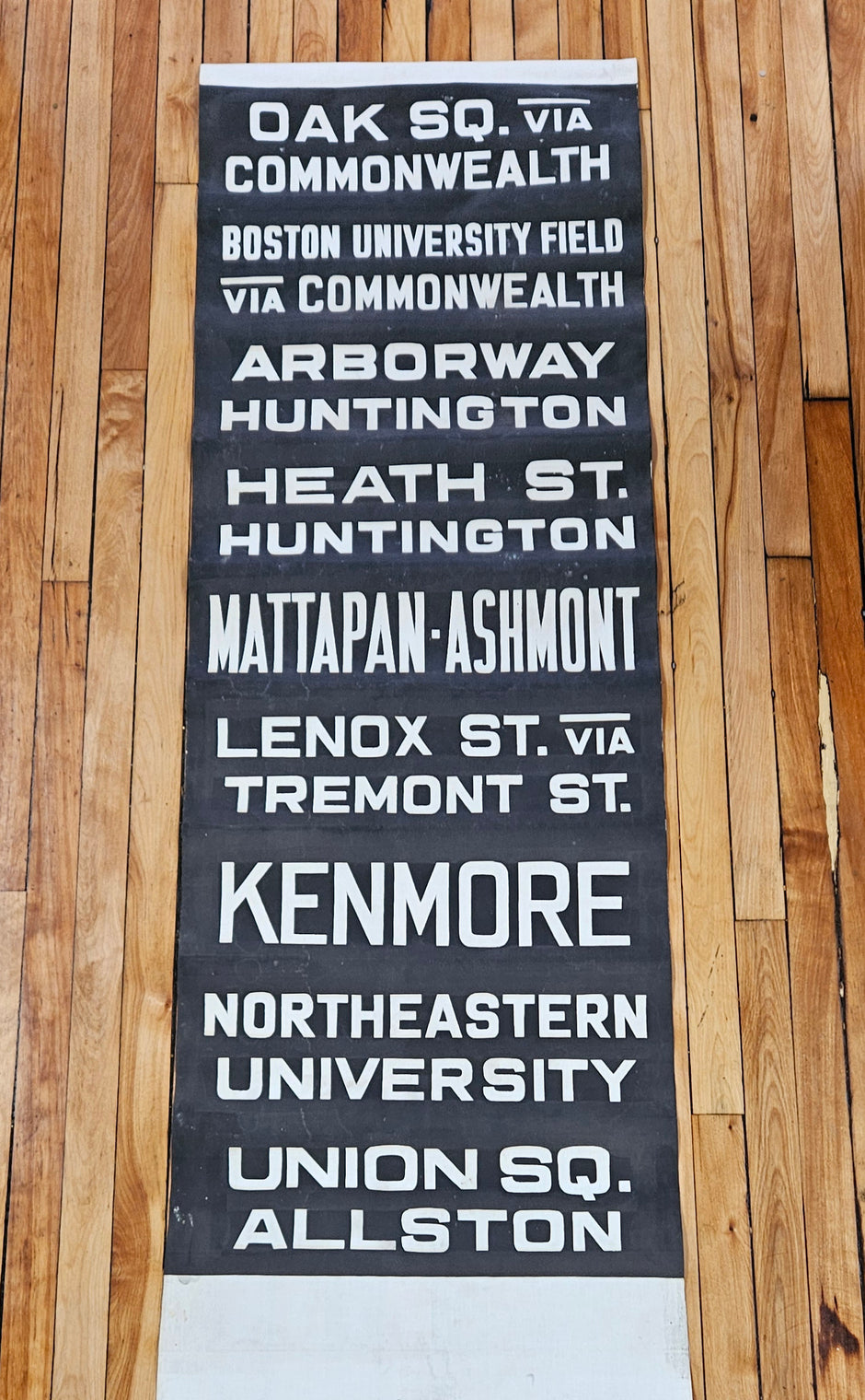 Decommissioned Boston Transit Signage – MBTAgifts