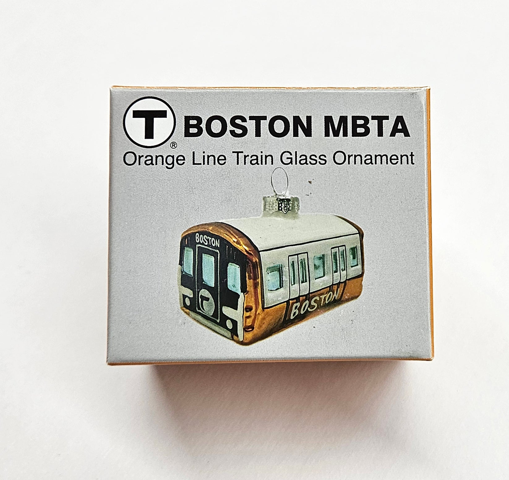 Boston MBTA Orange Line Subway Car Glass Ornament – MBTAgifts