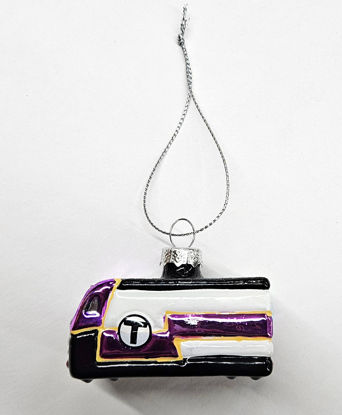 Boston MBTA Commuter Rail Locomotive Glass Ornament – MBTAgifts