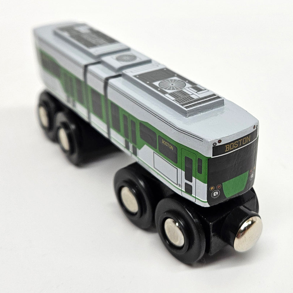 Boston MBTA Green Line Wooden Toy Train (Type 9 LRV) – MBTAgifts