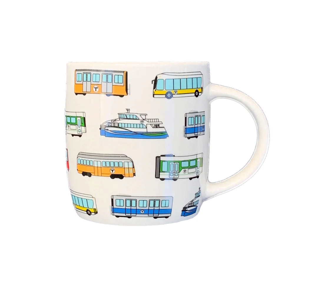 Boston MBTA Transit Vehicles Mug – MBTAgifts
