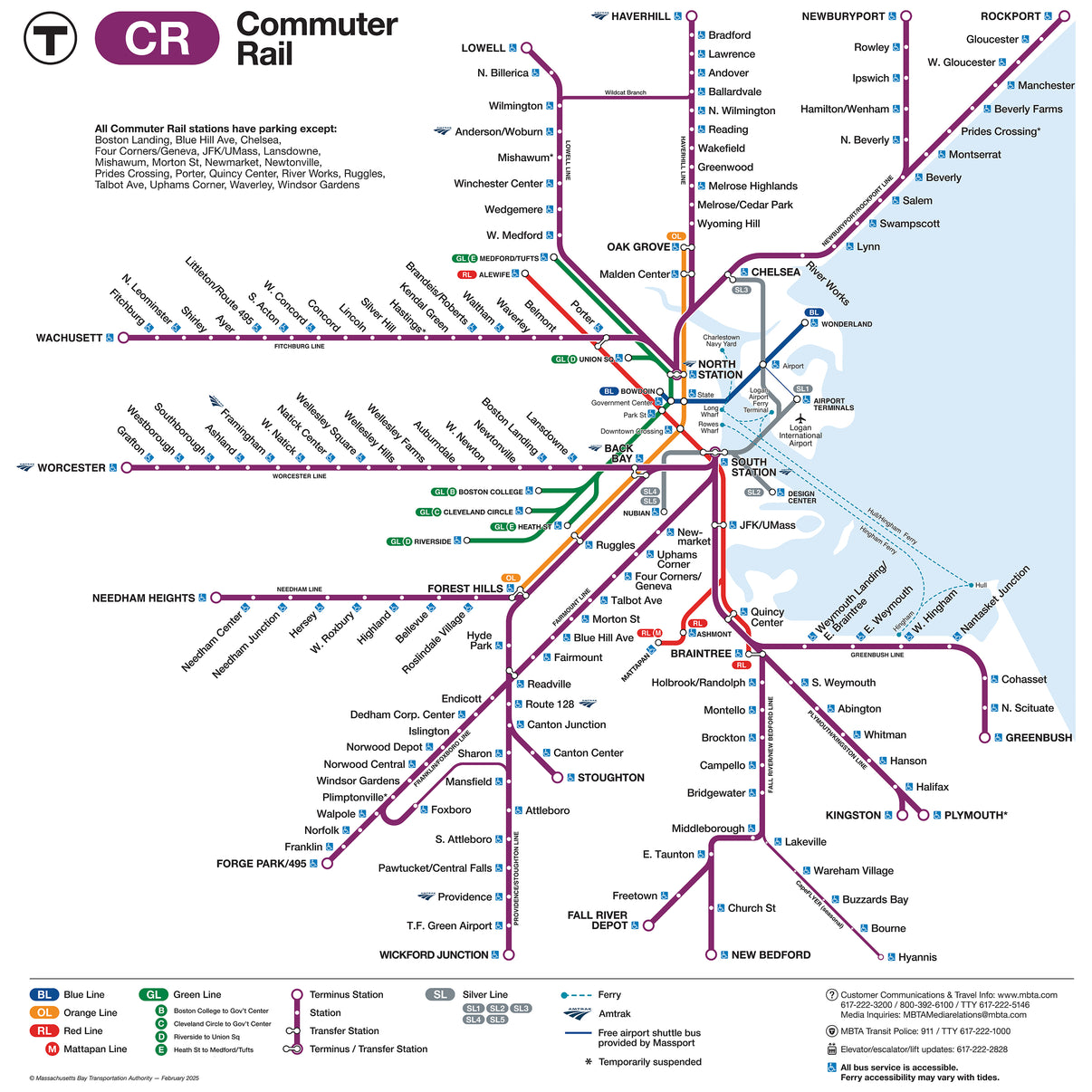 2025 MBTA Commuter Rail Map – MBTAgifts