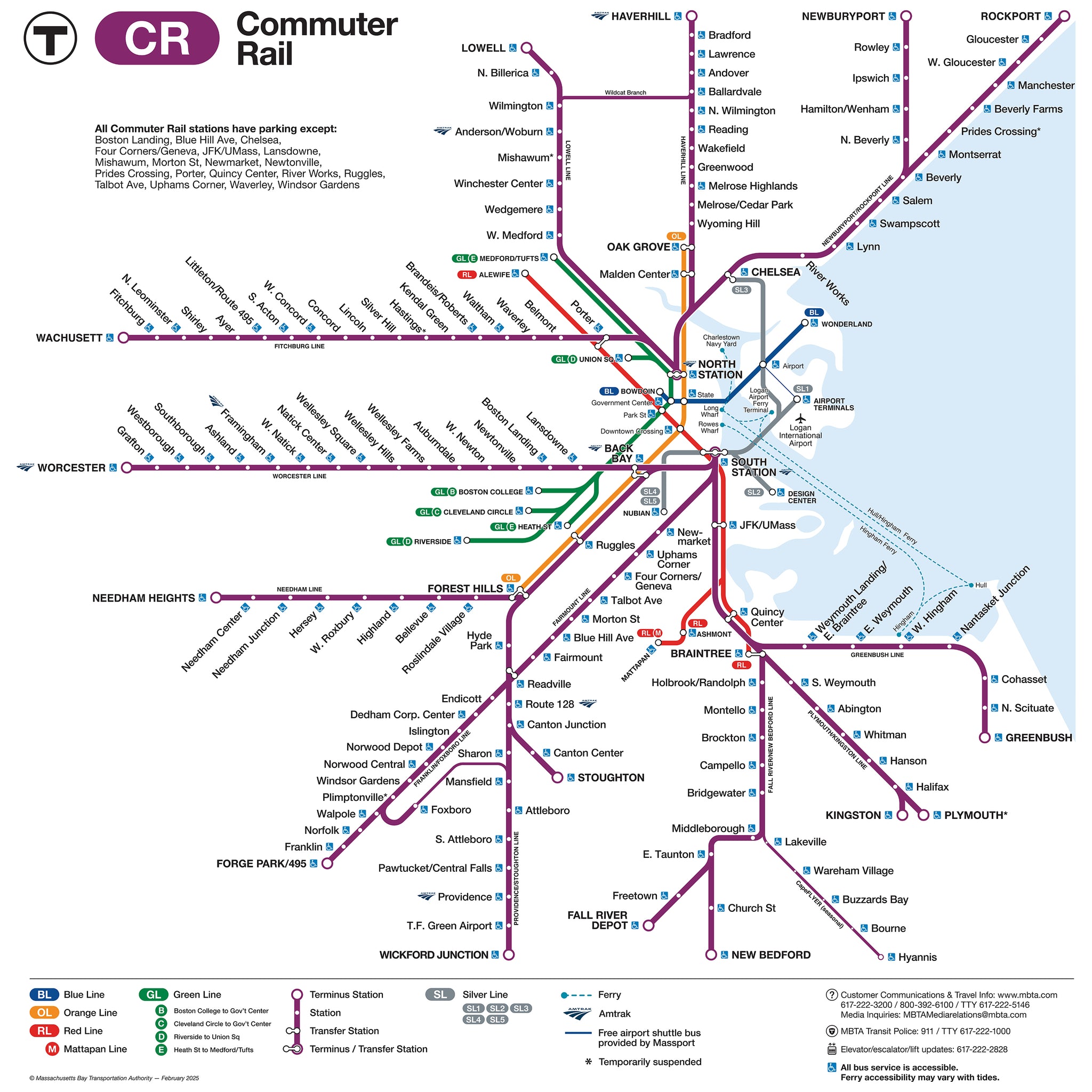 2025 MBTA Commuter Rail Map – MBTAgifts