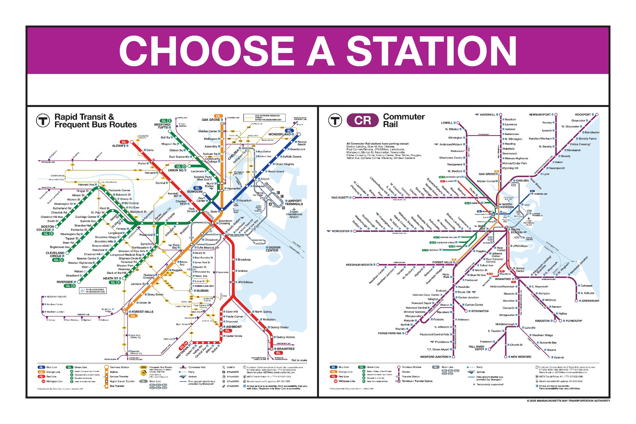 Boston MBTA Commuter Rail Station Panel Prints (A-F) – MBTAgifts