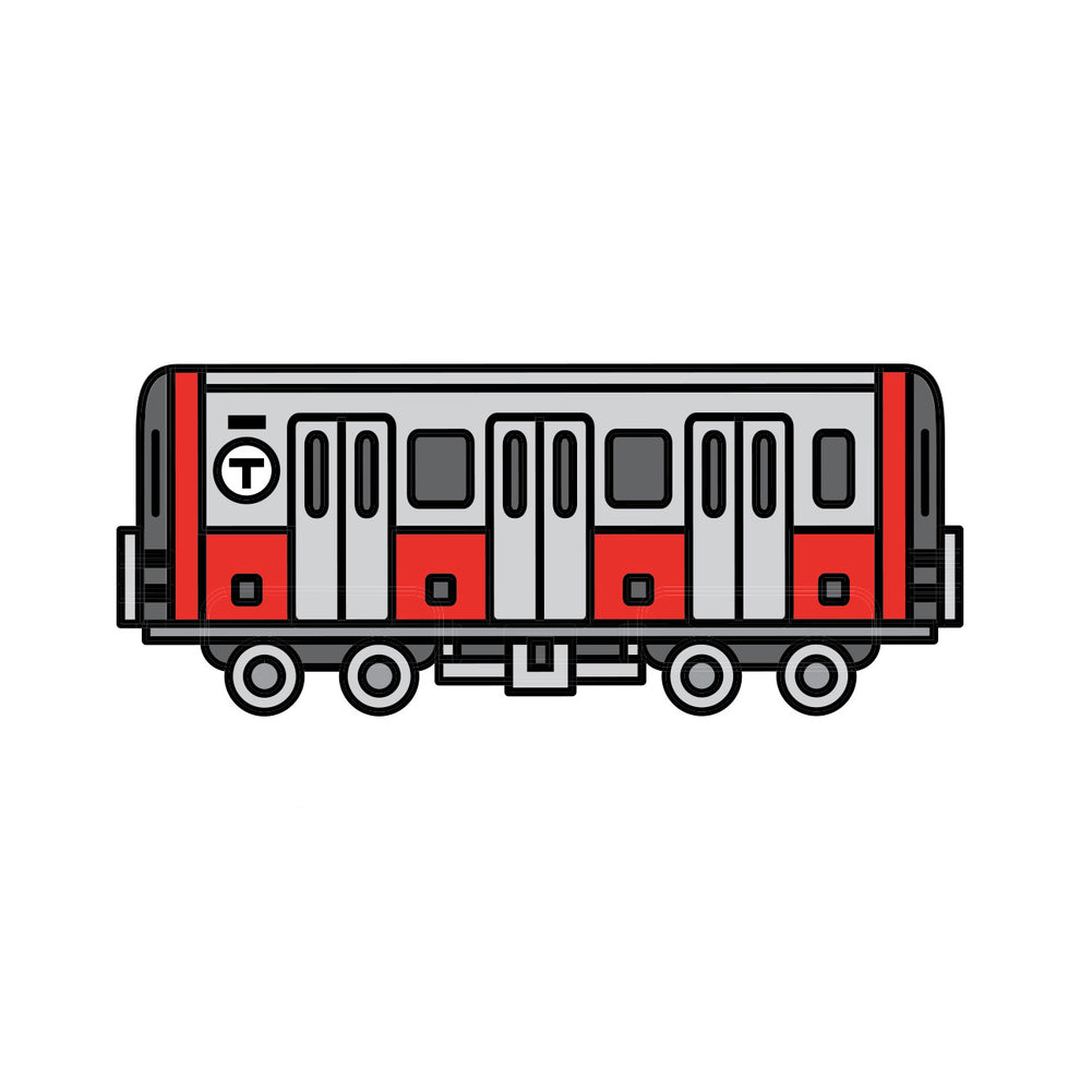 Boston MBTA "T" Red Line Subway Car Sticker – MBTAgifts
