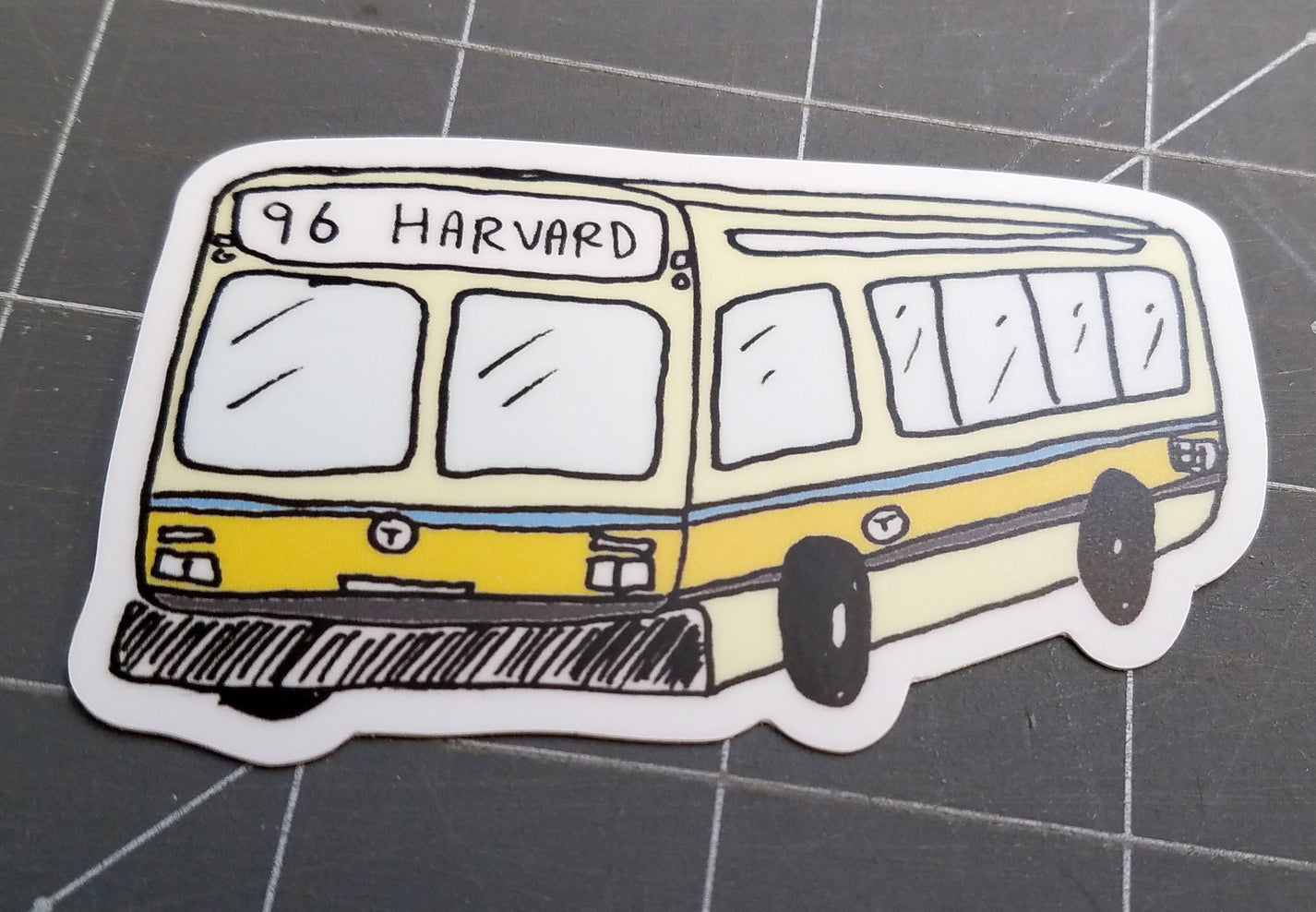 MBTA Bus Sticker: 96 Harvard – MBTAgifts