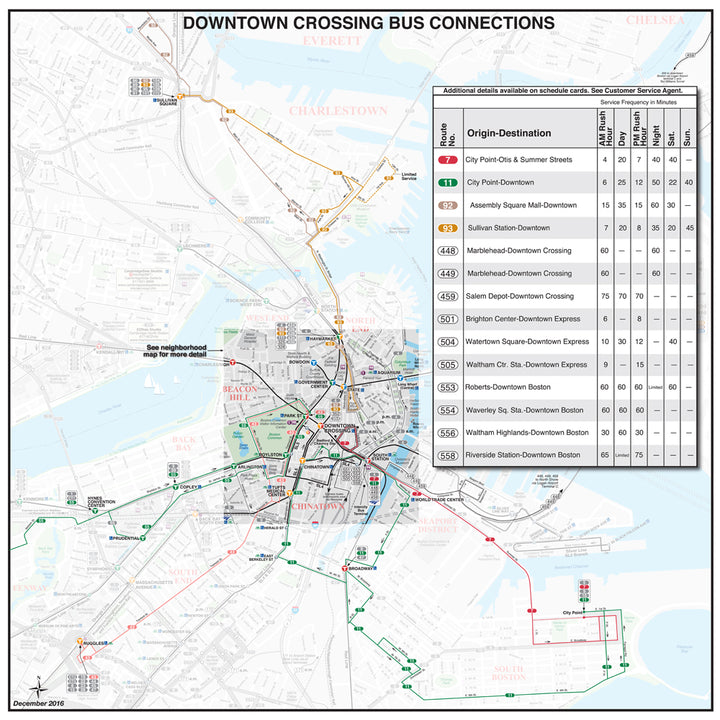 Prints: MBTA Station Bus Connections Map – MBTAgifts