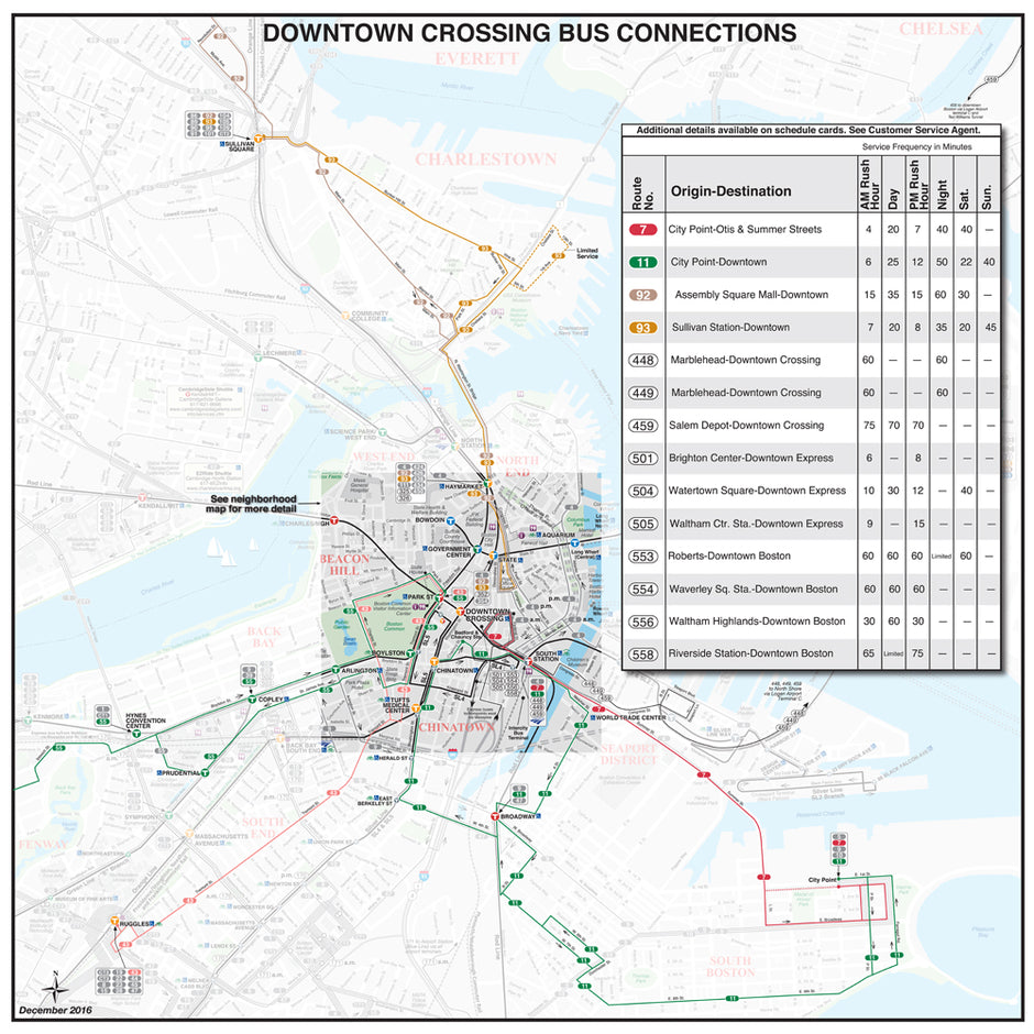 Prints: MBTA Station Bus Connections Map – MBTAgifts