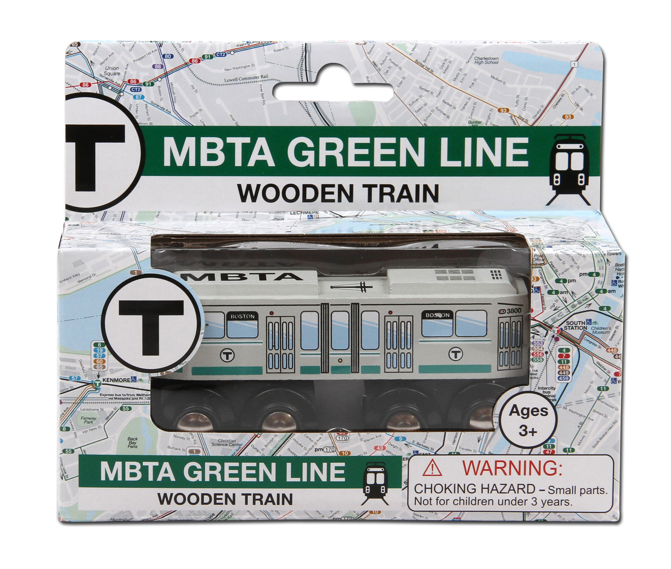 Boston MBTA Green Line Wooden Toy Train (Type 8 LRV) – MBTAgifts