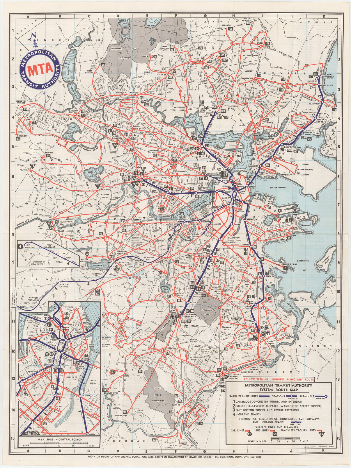 1964 MTA System Map – MBTAgifts