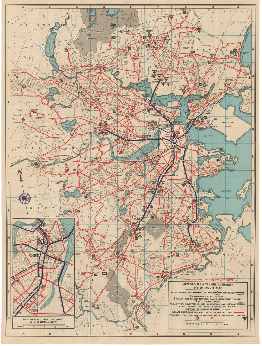 1949 MTA System Map No. 1 – MBTAgifts