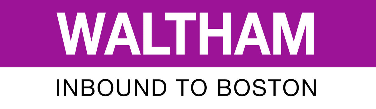 MBTA Commuter Rail Waltham Station Magnet – MBTAgifts